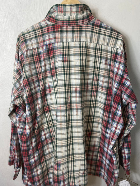 Vintage Red, Green and White Flannel Size XL – Franklin Flannels