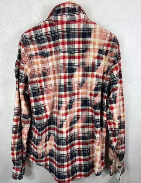 Vintage Red, Blue, White and Pink Flannel Jacket Size Medium – Franklin ...
