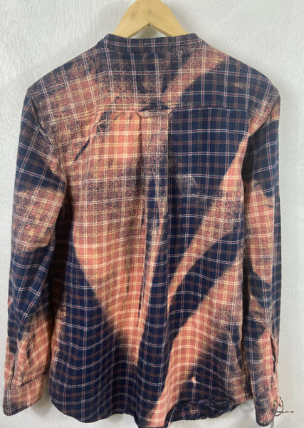 Vintage Navy Blue and Dusty Rose Flannel Tunic Size Medium – Franklin ...